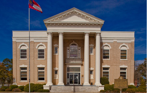 Eastman Ga Dodge County Courthouse Cornerstone 1, Eastman, GA" By
