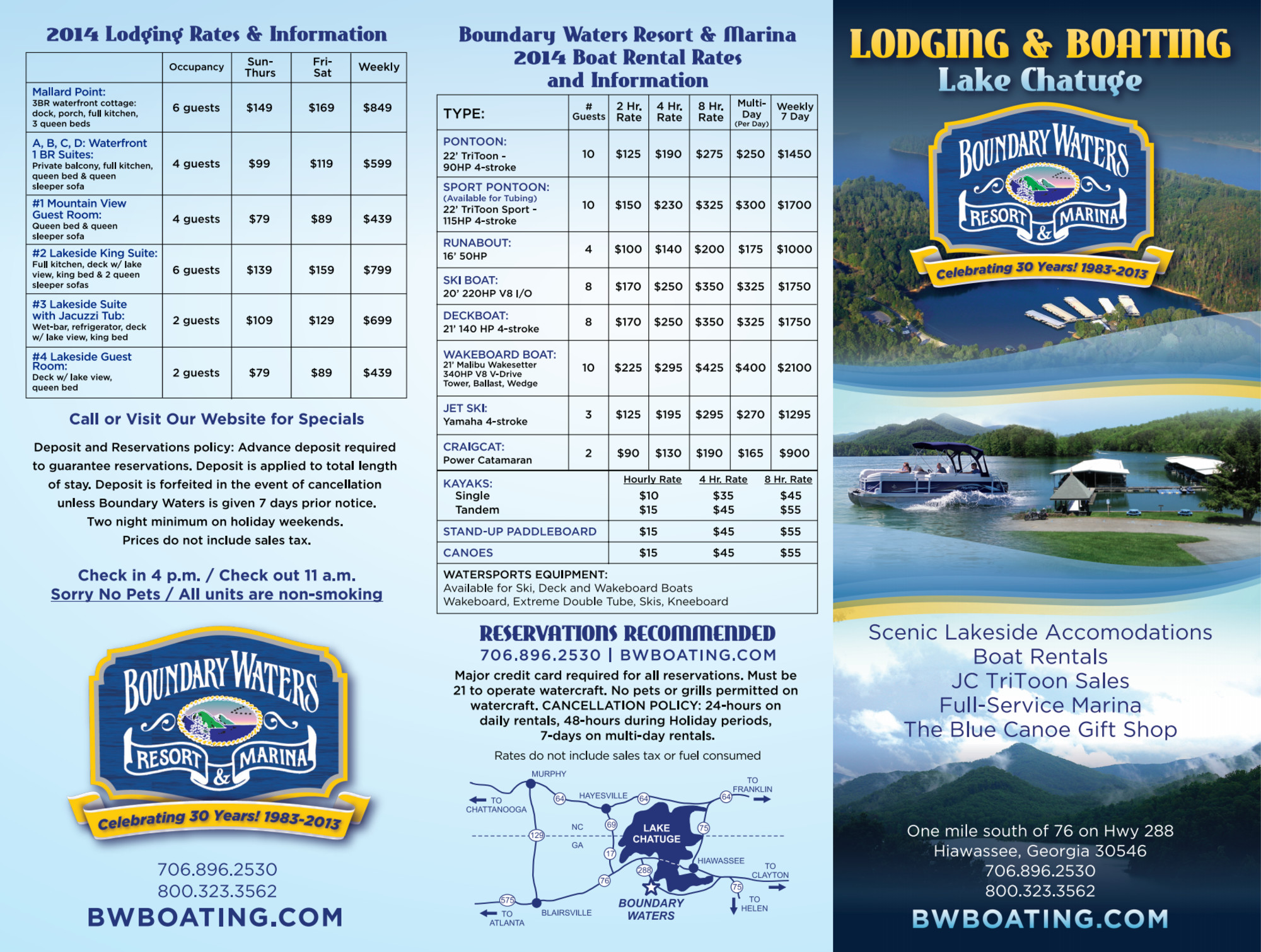 Boundary Waters Resort & Marina Brochure | Explore Georgia