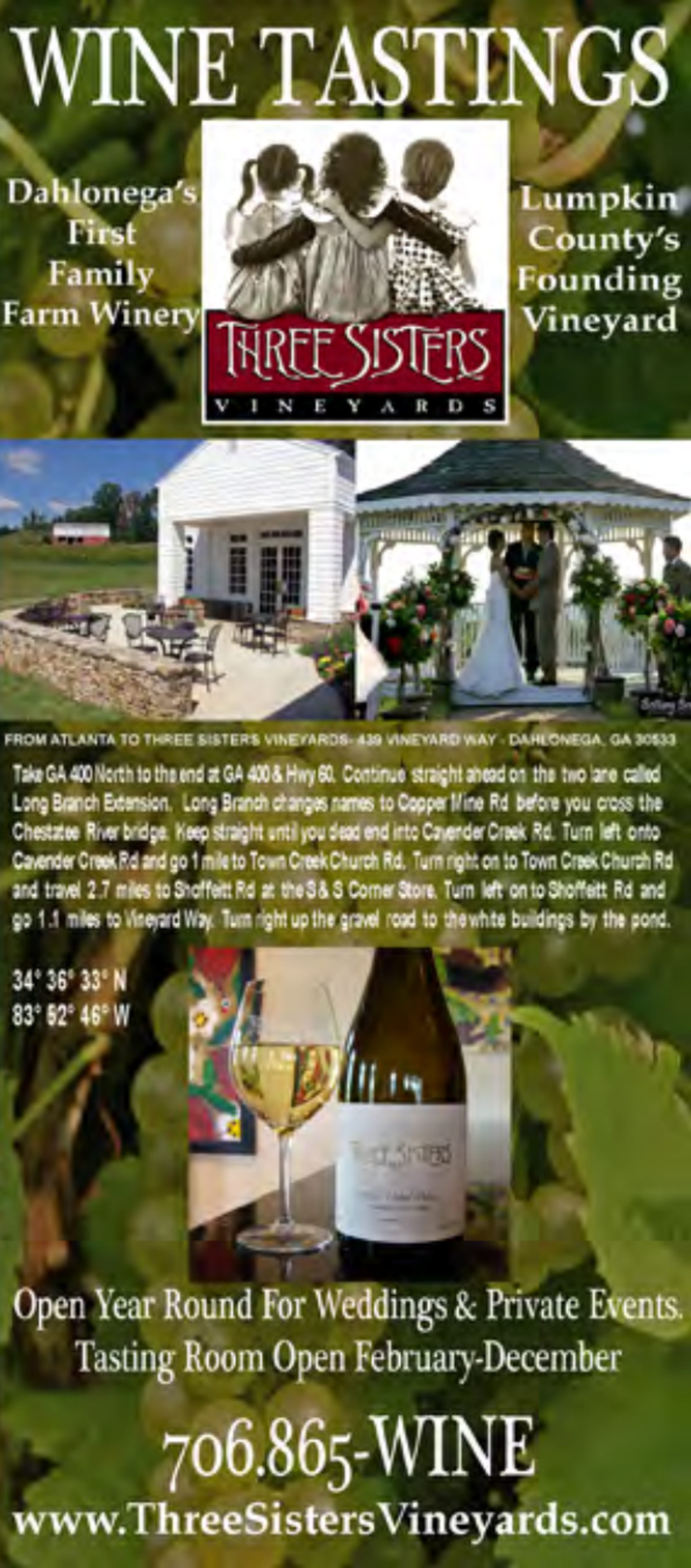 Three Sisters Vineyards & Winery | Explore Georgia