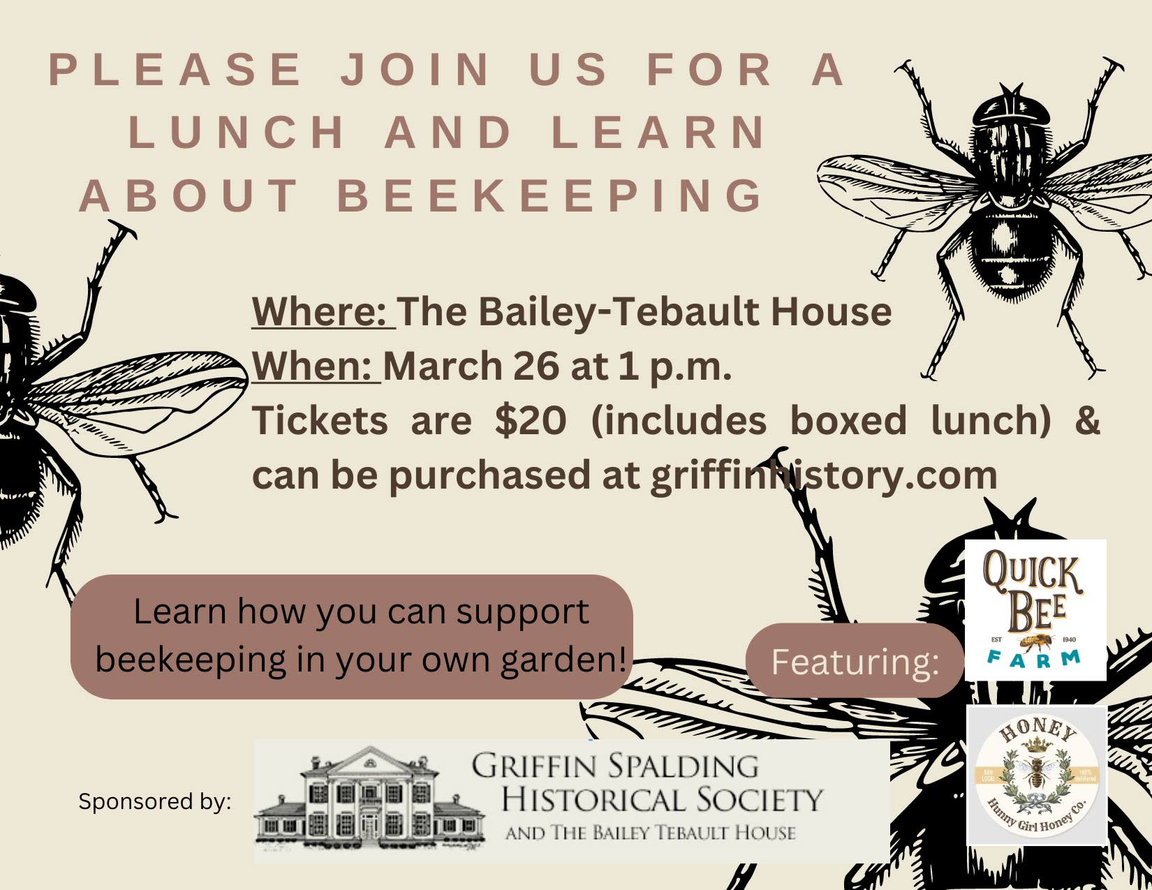 Historical Society Lunch and Learn Beekeeping | Official Georgia ... Historical Society Lunch and Learn Beekeeping | Official Georgia ...