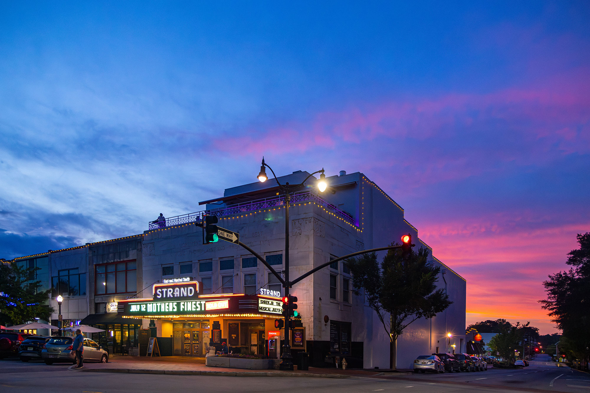 Historic Marietta Square At Night